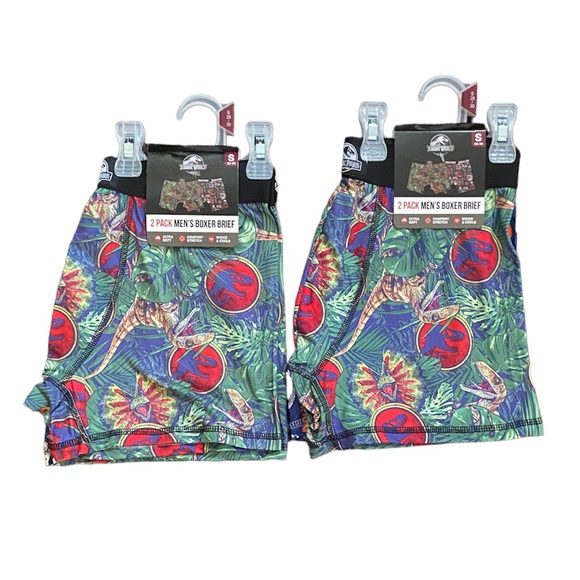 Universal | Underwear & Socks | Jurassic Park Mens Boxer Briefs 2 Per ...